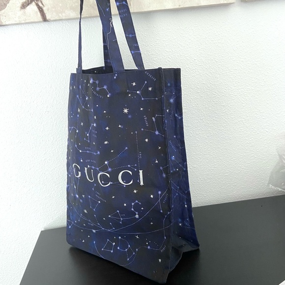 Gucci | Bags | Gucci Galaxy Canvas Tote Shopper Bag | Poshmark